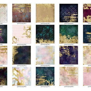 Gold Foil Grunge Textures, Vintage Rustic Shabby Distressed Paper ...