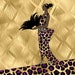 Purple and Gold Leopard Digital Paper, Seamless Leopard Spot Patterns ...