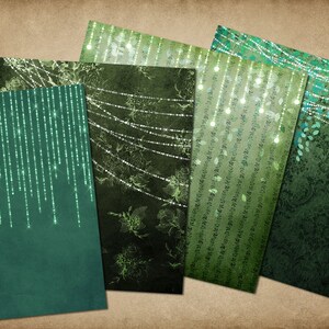 Enchanted Garden Digital Paper, Fairy Lights Fantasy Backgrounds, Old ...