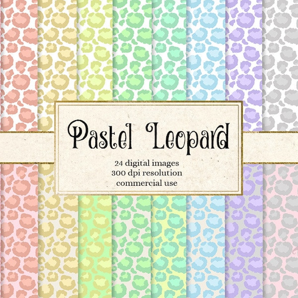 Pastel Leopard Print - Etsy