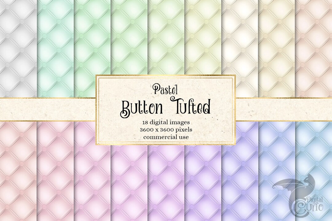 Pastel Button Tufted Digital Paper – Quilted Backgrounds (JPEG) - Etsy