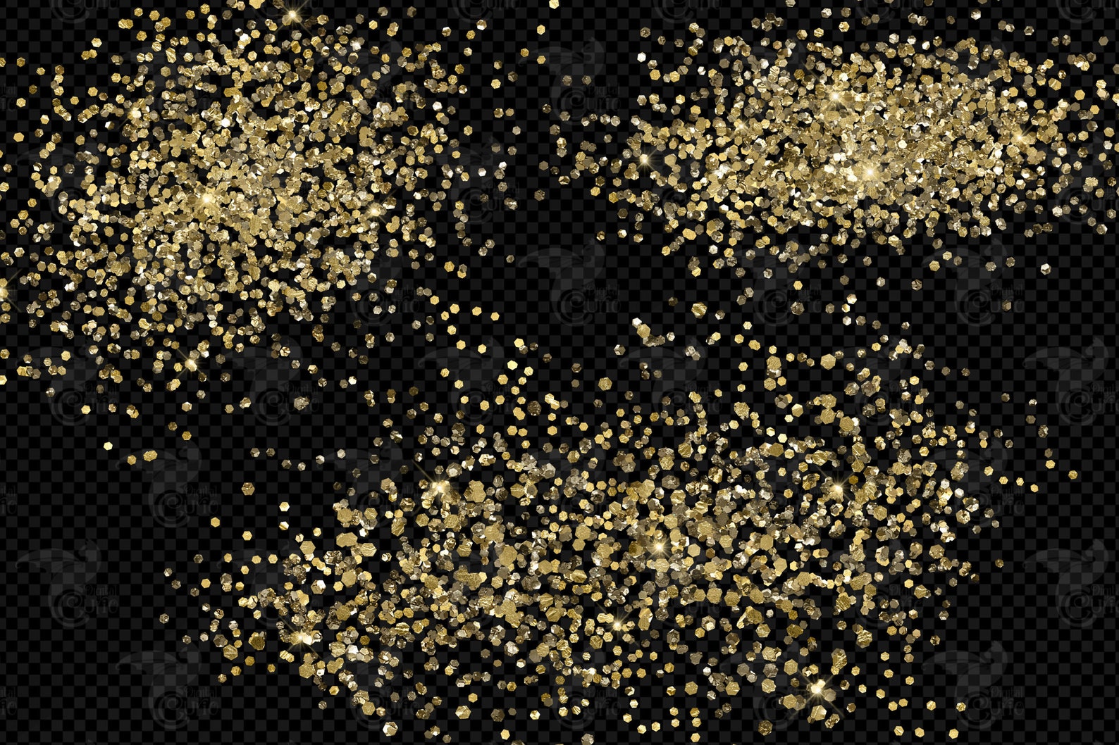 Chunky Gold Glitter Overlays, PNG Clip Art (digital Download) - Etsy