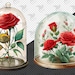 Watercolor Rose Glass Domes Clipart - Watercolor Flower Fantasy PNG ...