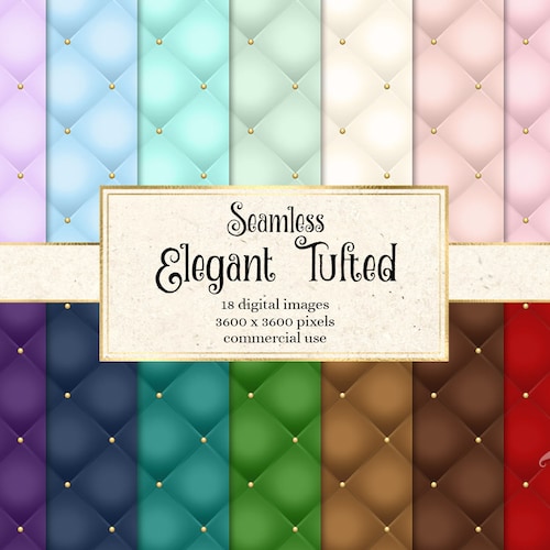 Elegant Tufted Digital Paper Seamless Luxury Quilted - Etsy