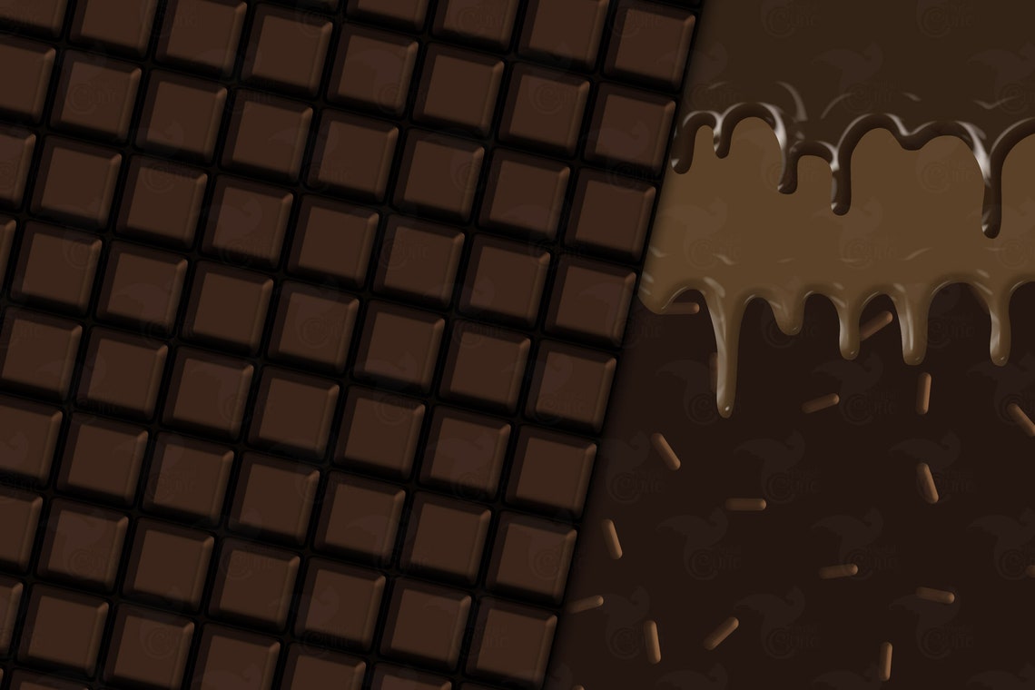 Chocolate Textures Digital Paper - Seamless Printable Scrapbook Paper ...