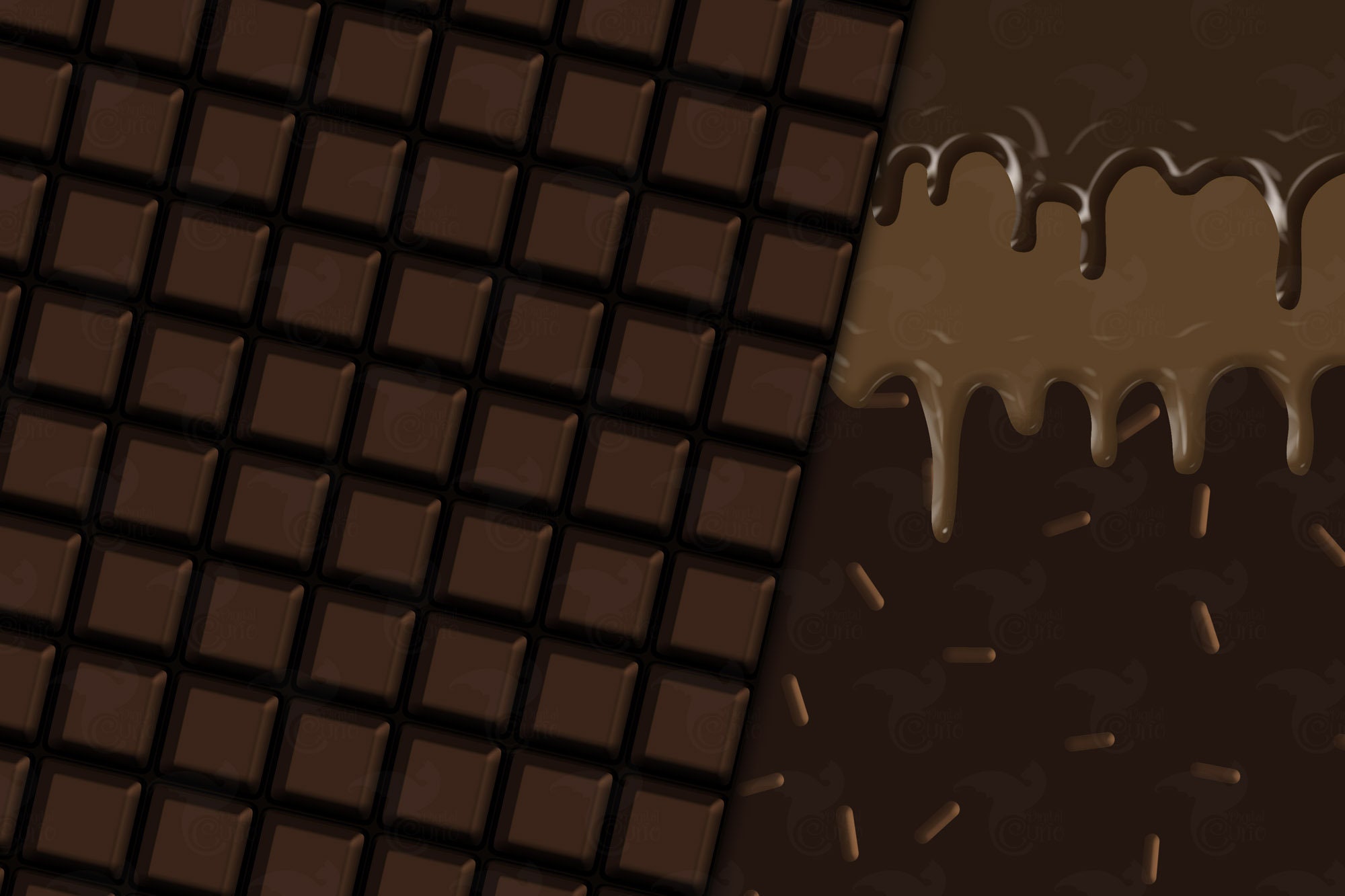 Chocolate Textures Digital Paper - Seamless Printable Scrapbook Paper ...