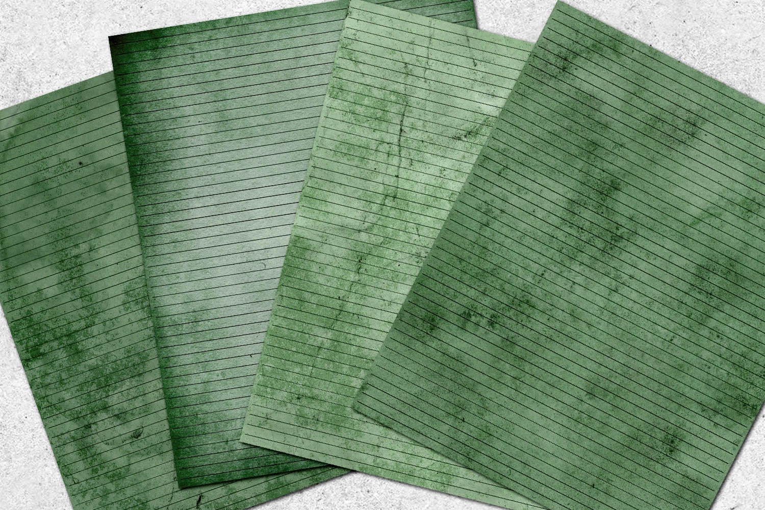 Distressed Green Writing Paper Notebook Digital Paper Grunge - Etsy