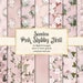 Pink Shabby Floral Digital Paper – Seamless Rustic Patterns (digital ...