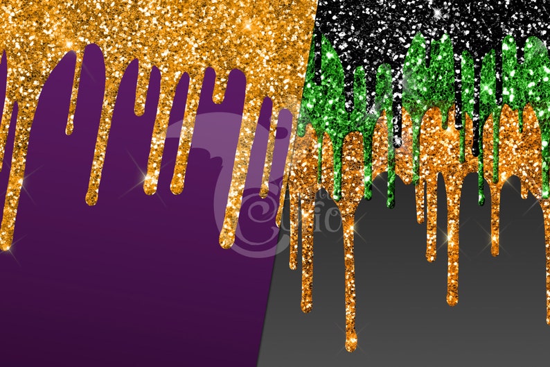 Halloween Glitter Drips Digital Paper, Ombre Backgrounds (digital ...