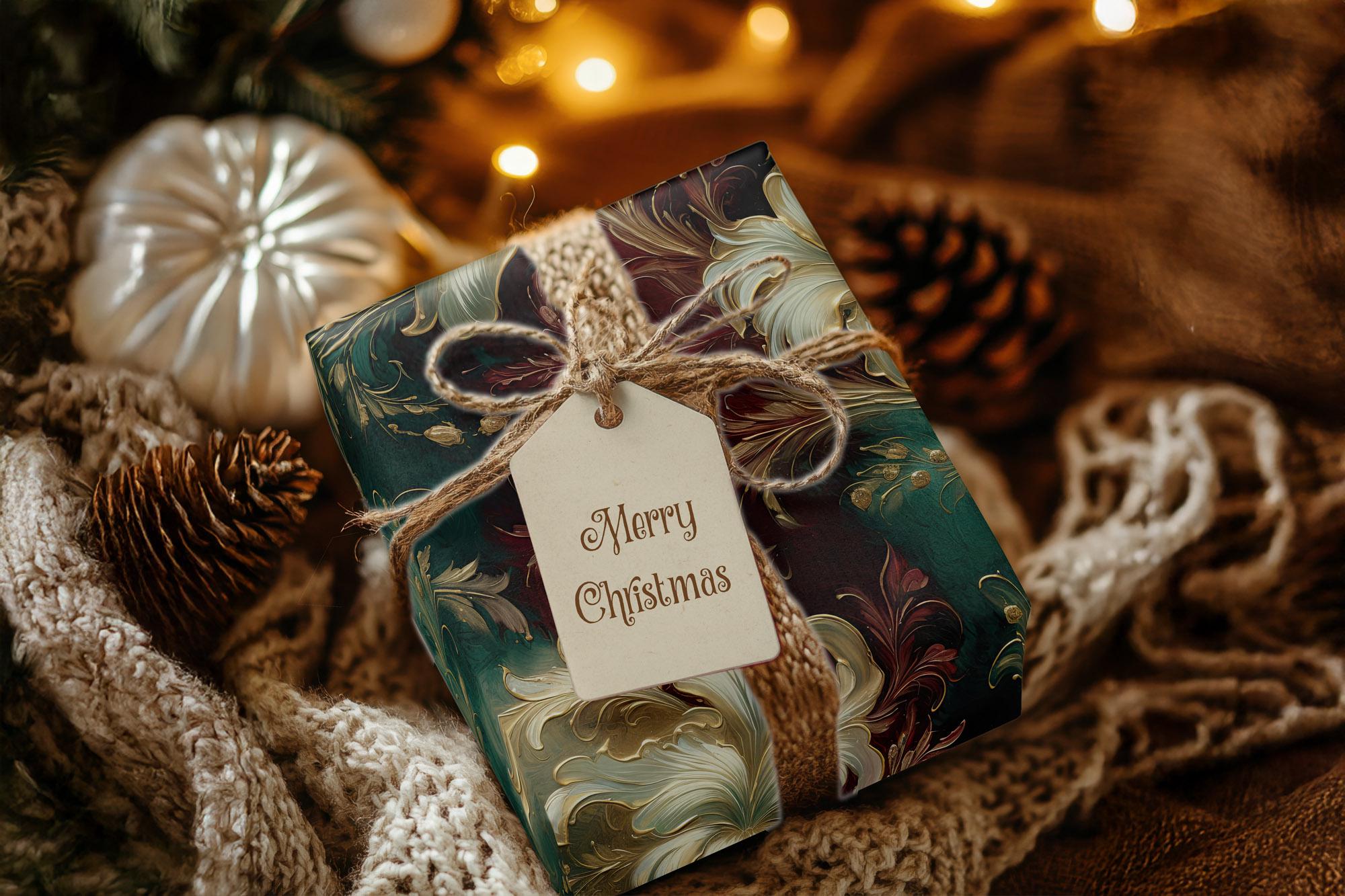 Dark Fantasy Christmas Digital Paper, Gothic Floral Textures (seamless ...