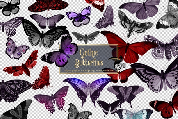 Gothic Butterfly Clip Art Gothic Butterfly PNG #7 | Monarch Butterfly