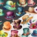 Watercolor Hats Clipart – Fashion PNG Images, Commercial Use (digital ...