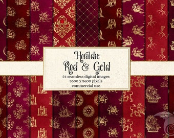 Red and Gold Sigils - Etsy