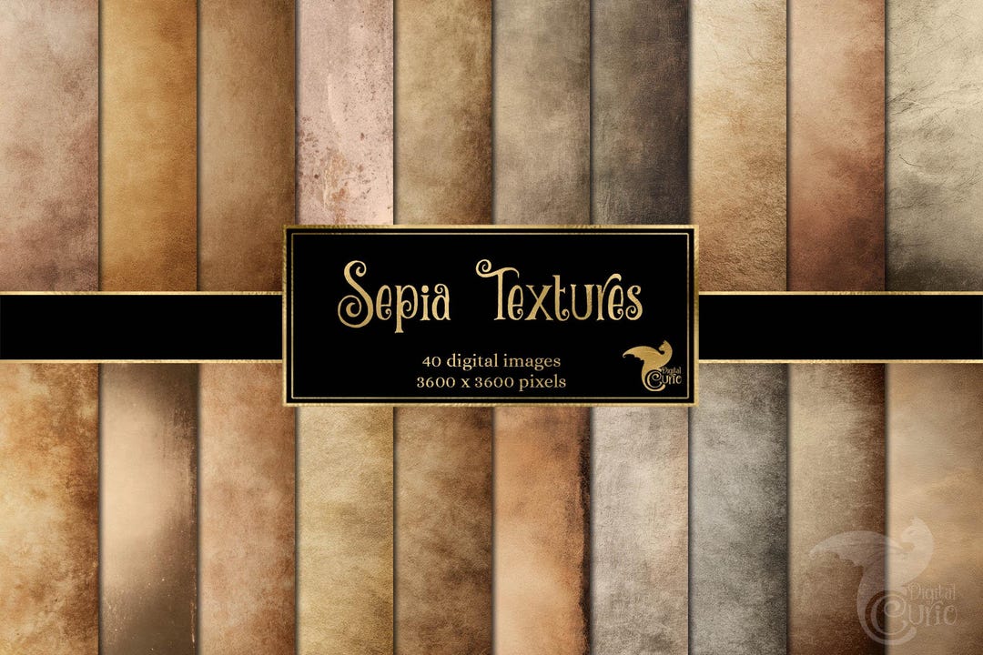 Sepia Textures Digital Paper Pack | Vintage Aged Backgrounds | Antique ...