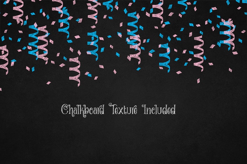 Chalkboard Confetti Clipart – Rainbow Spiral Graphics (commercial Use ...