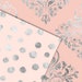 Blush and Silver Digital Paper Seamless Peach Pink and Silver - Etsy