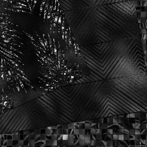 Opulent Black Digital Paper, Seamless Black Scrapbook Paper, Black ...