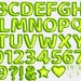 Lime Green Foil Balloon Alphabet Clip Art (PNG Digital Download) - Etsy