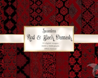 X28 Luxury Vampire Digital Paper, Halloween Digital Paper, Seamless ...