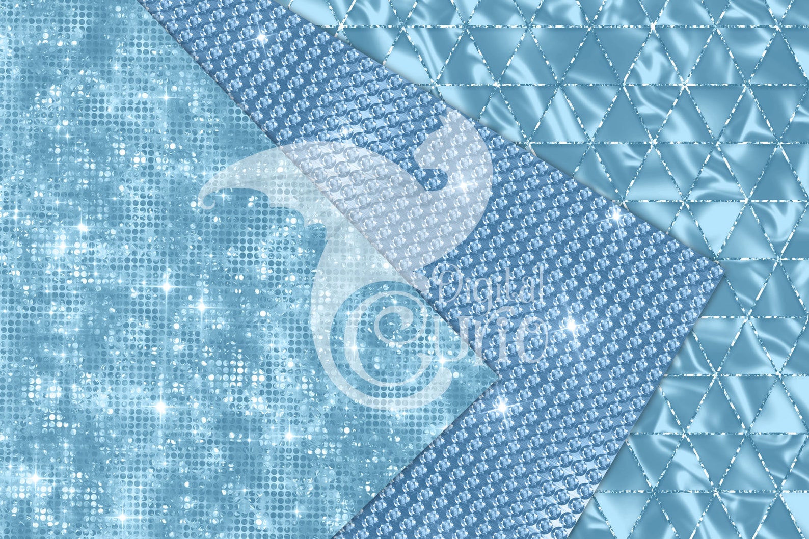 Luxury Baby Blue Digital Paper Seamless Blue Scrapbook Paper - Etsy