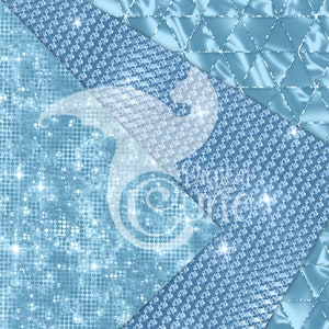 Luxury Baby Blue Digital Paper, Seamless Blue Scrapbook Paper, Pastel ...
