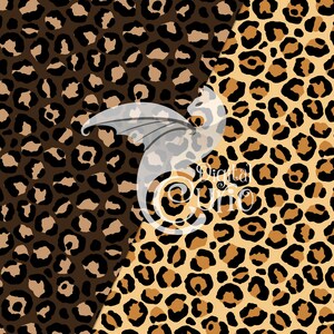 Leopard Skin Digital Paper, Seamless Cheetah Print Backgrounds (JPG ...