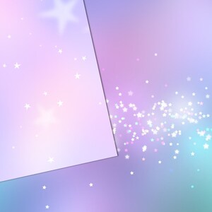 Bokeh Stars Digital Paper, Starlight Bokeh Light Effects on Printable ...