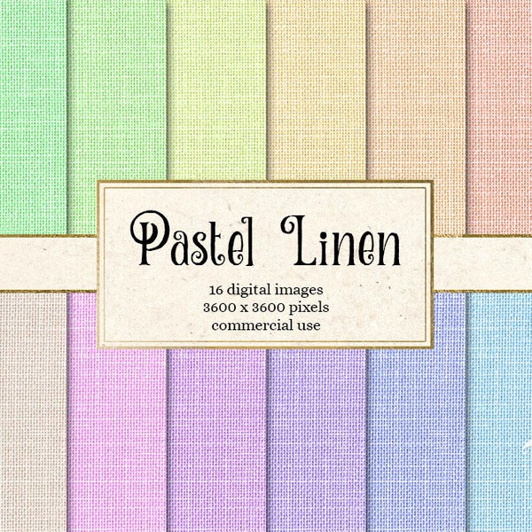 Pastel Linen Fabric - Etsy