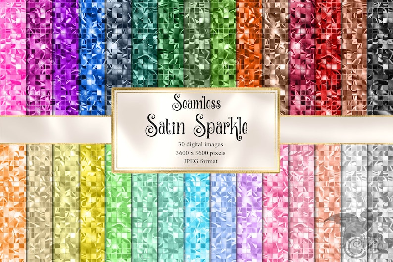 Satin Sparkle Digital Paper Seamless Glam Sequin Textures - Etsy