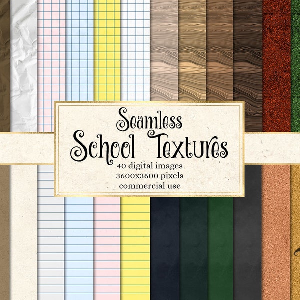 School Digital Background - Etsy