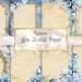 Blue Rose Journal Paper, Rococo Printable Pages (digital Download) - Etsy