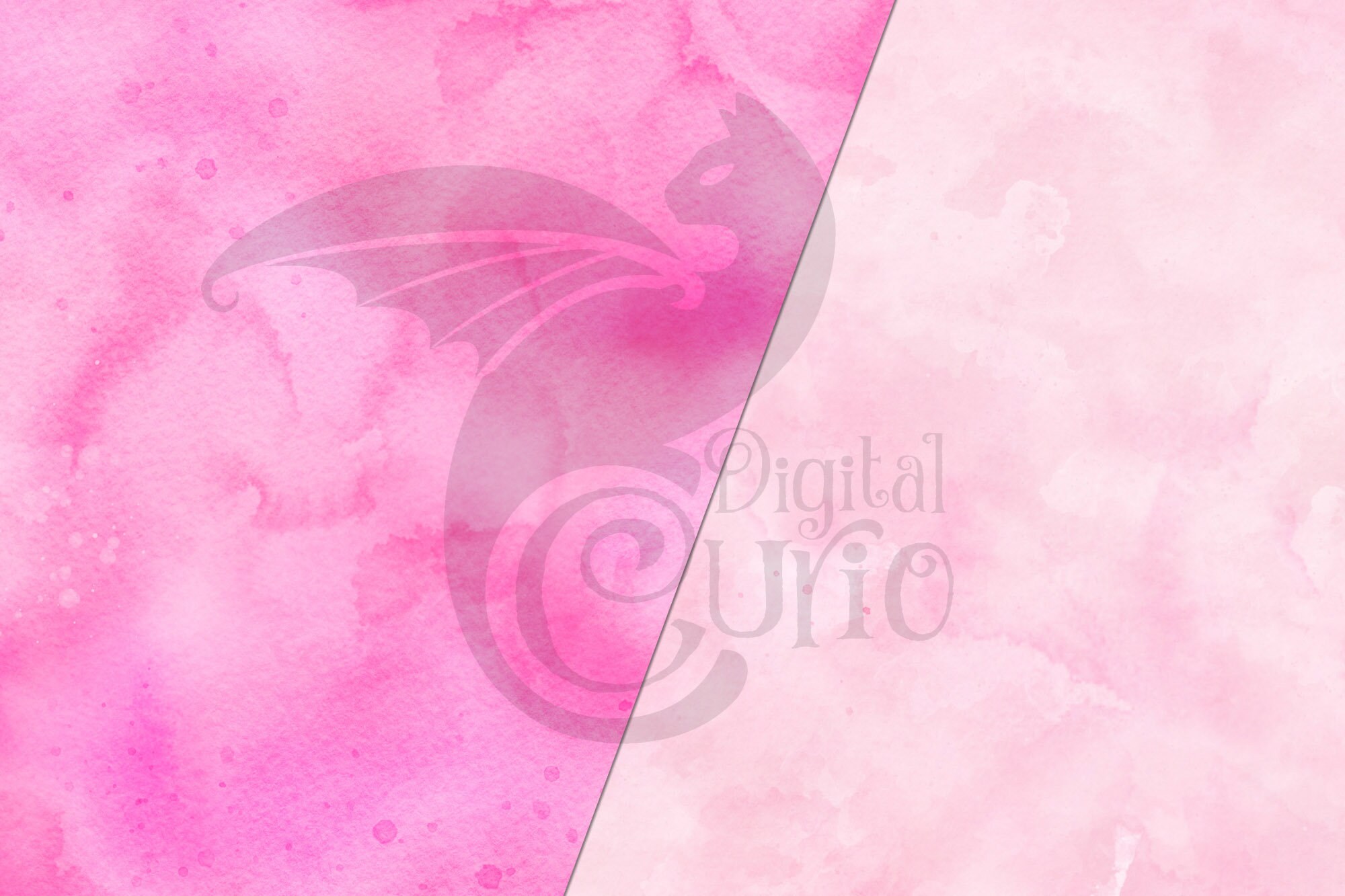 Pink Watercolor Digital Paper Seamless Watercolor Textures - Etsy