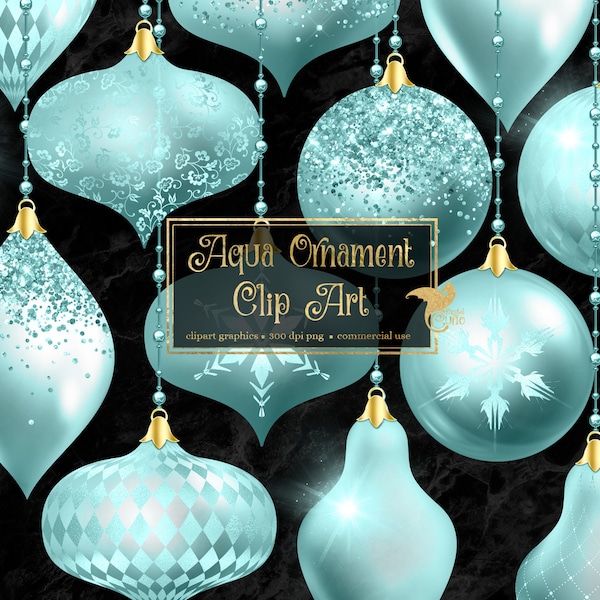 Aqua Christmas - Etsy