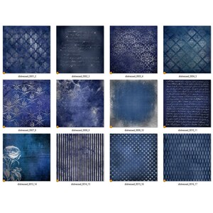 Distressed Blue and Silver Foil Digital Paper (digital Download) - Etsy