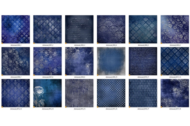 Distressed Blue and Silver Foil Digital Paper (digital Download) - Etsy