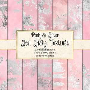 Pink and Silver Foil Flake Textures – Digital Paper (12x12 Inches) - Etsy