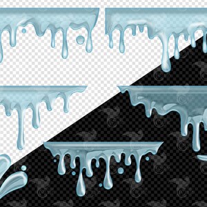 Water Drips and Splashes Clipart - Digital Clip Art Overlays Instant ...