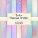 Rainbow Diamond Confetti Digital Paper, Backgrounds in Soft Pastel ...