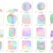 Rainbow and Gold Watercolor Elements Clipart, Watercolour Frames in ...
