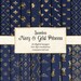Navy and Gold Princess Digital Paper, Seamless Patterns (digital ...