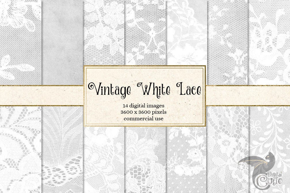 Vintage White Lace Background