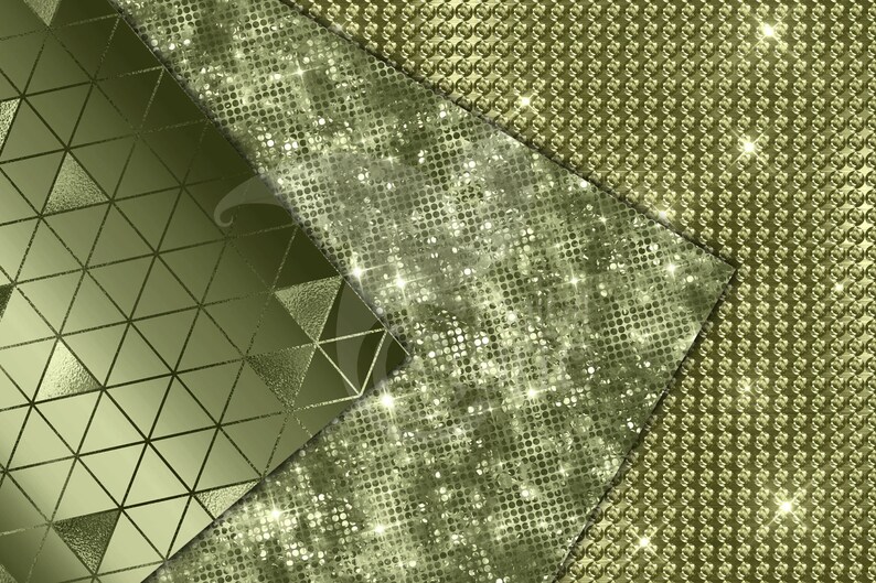 Luxury Olive Digital Paper Seamless Metallic Green Textures - Etsy