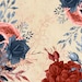 Coral and Navy Floral Clipart, Rustic Flower Bouquets (PNG, Instant ...