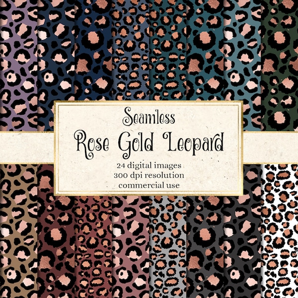 Rose Gold Cheetah - Etsy