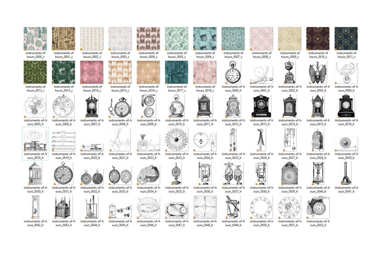 Vintage Clock Ephemera - Digital Scrapbook Kit, Steampunk Supplies ...