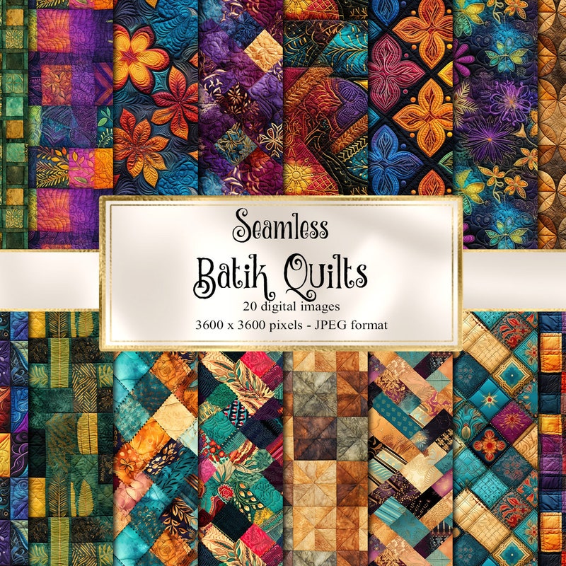 Digital Quilt - Etsy