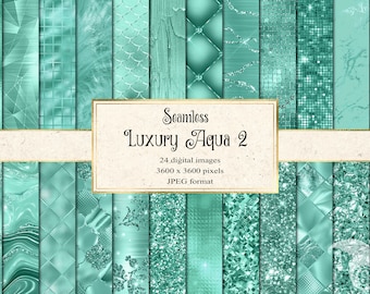 Mermaid Shimmer Digital Papers Seamless Luxury Backgrounds - Etsy