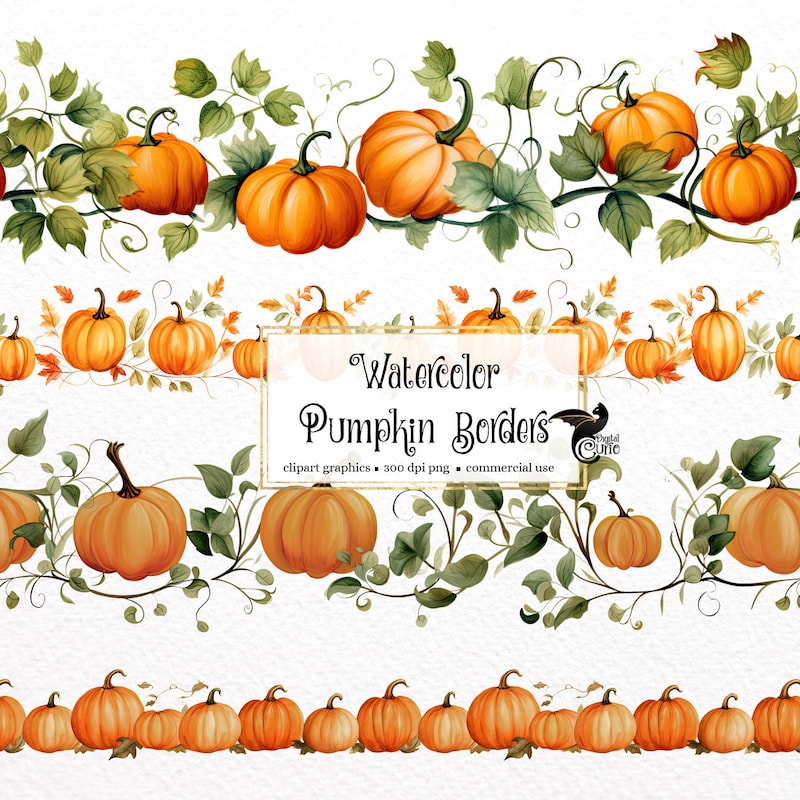 Pumpkin Border - Etsy