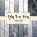 Gray Low Poly Digital Paper, Printable Geometric Triangle Backgrounds ...