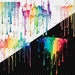 Rainbow Watercolor Drips Clipart Digital Graphics for - Etsy
